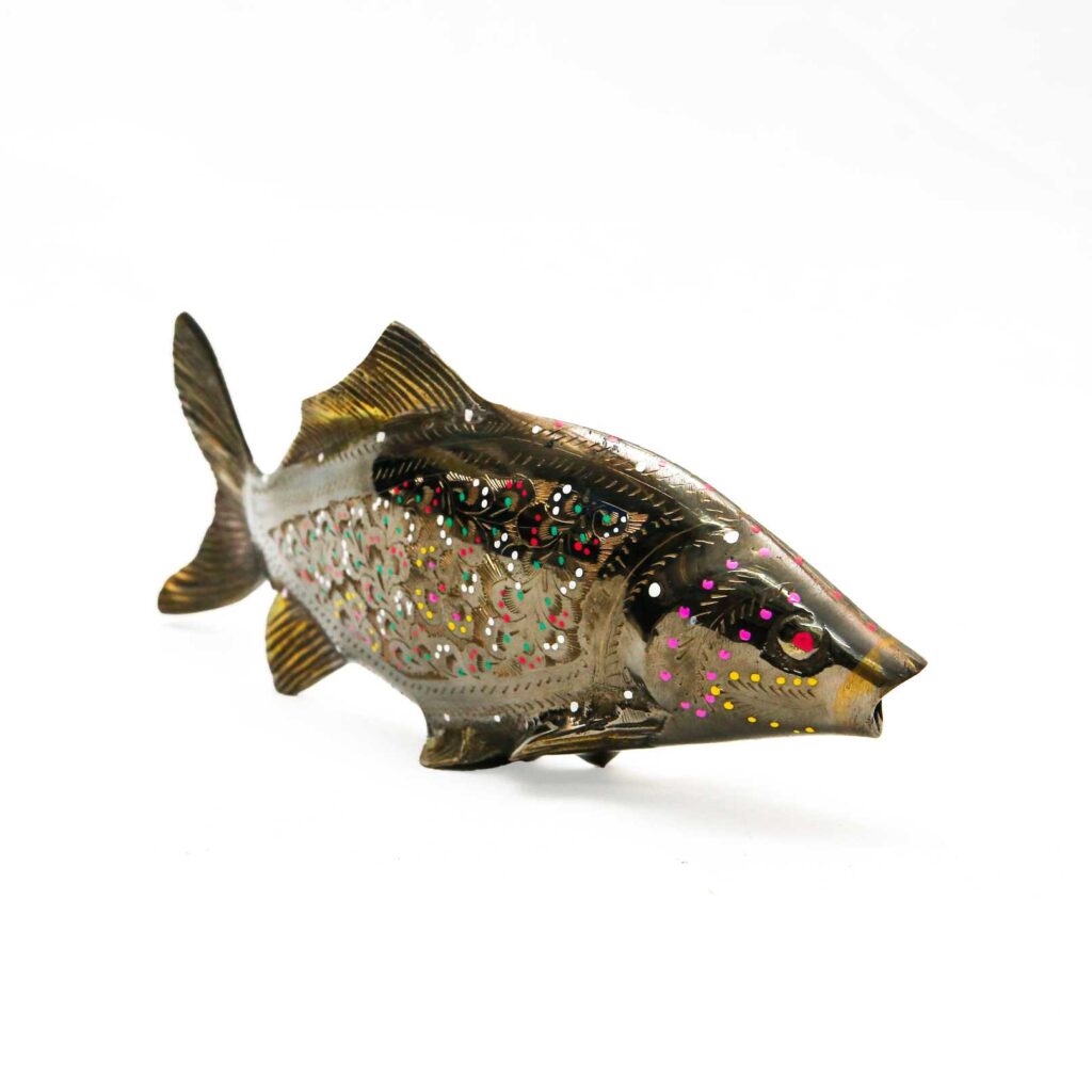Handmade Brass Fish (20cm) - Treasure Bazaar